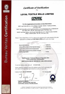 Certification - Loyal Textiles
